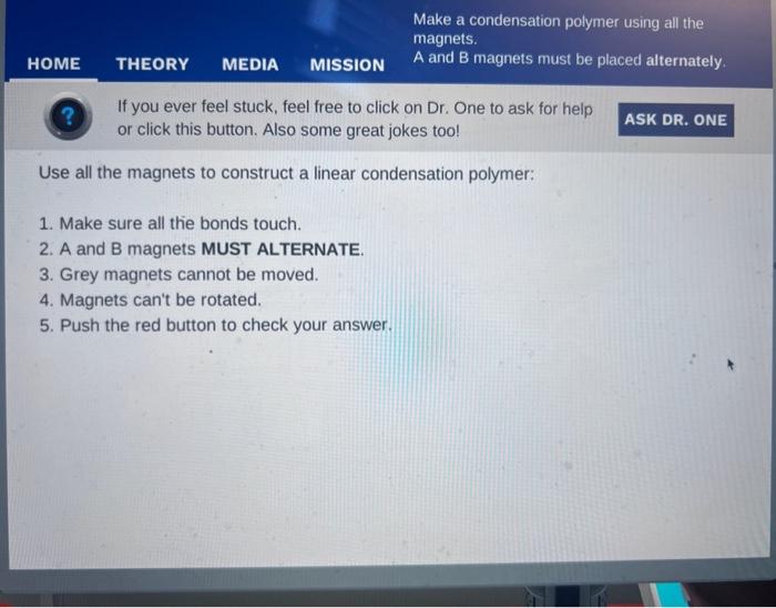 Solved HOME ? THEORY MEDIA MISSION Make a condensation | Chegg.com