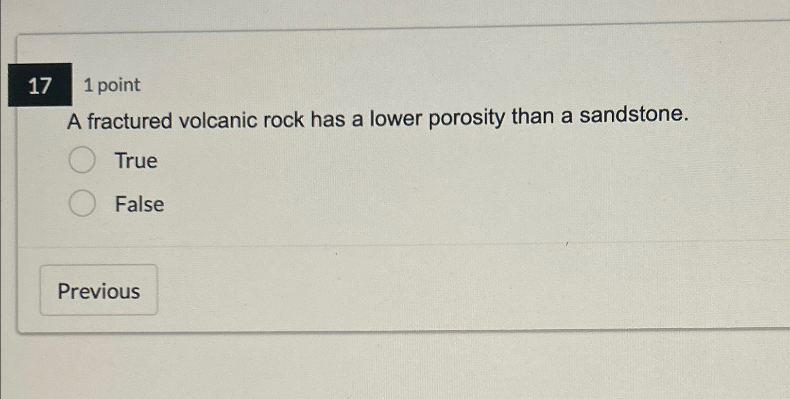 Solved 171 ﻿pointA fractured volcanic rock has a lower | Chegg.com