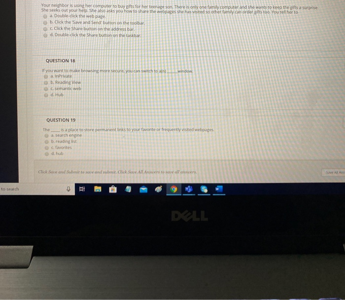 Solved Your neighbor is using her computer to buy gifts for | Chegg.com