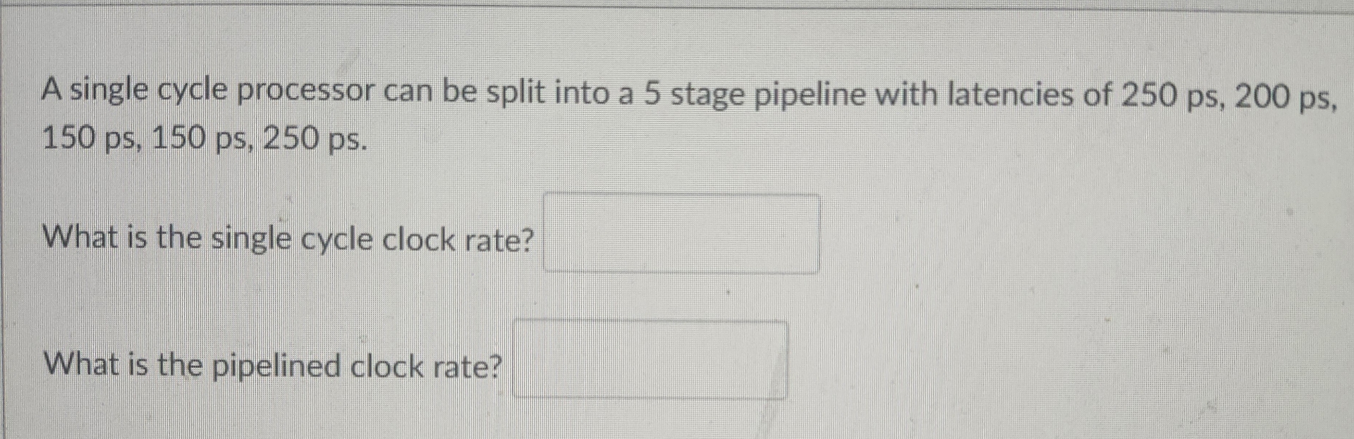 Solved A single cycle processor can be split into a 5 ﻿stage | Chegg.com