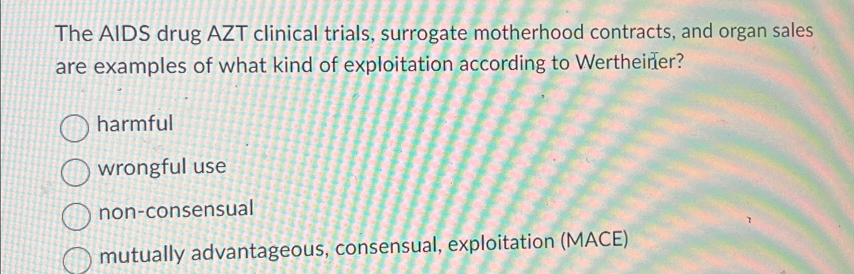 Solved The AIDS drug AZT clinical trials, surrogate | Chegg.com