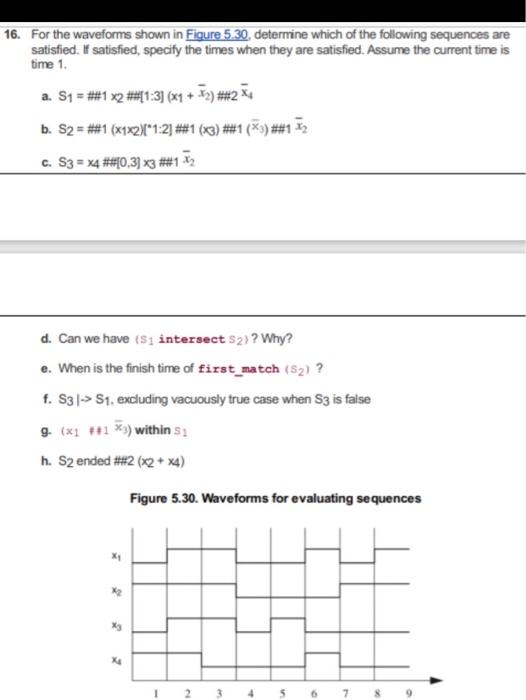Solved 16 For The Waveforms Shown In Figure 5 30 Determine