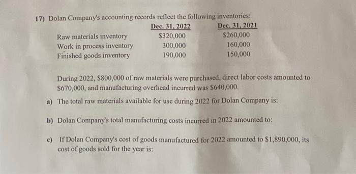 Solved 15) Kline Manufacturing has the following labor | Chegg.com