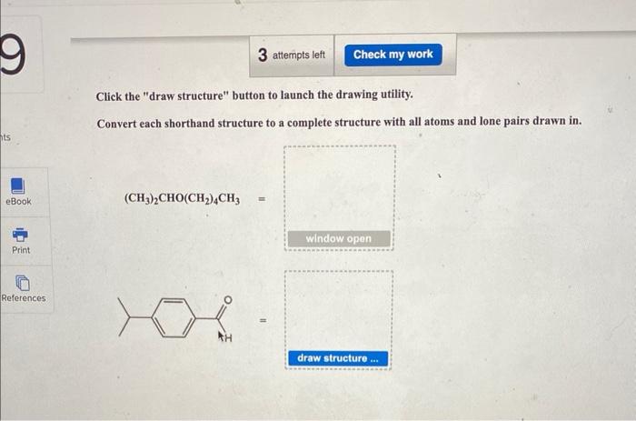 Solved Click the "draw structure" button to launch the | Chegg.com