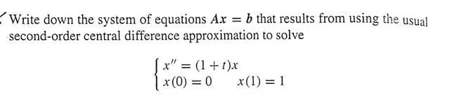 Solved Write down the system of equations Ax=b ﻿that results | Chegg.com
