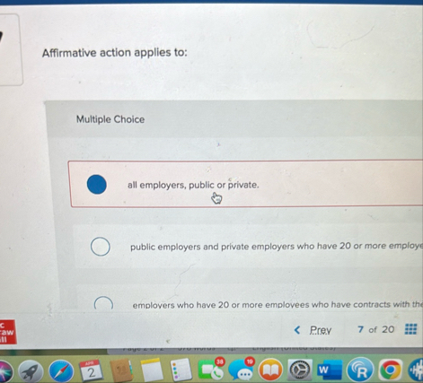 Solved Affirmative action applies to:Multiple Choiceall | Chegg.com