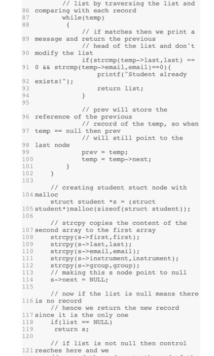 Solved 1. (50 points) Add a function in project8_roster. c | Chegg.com