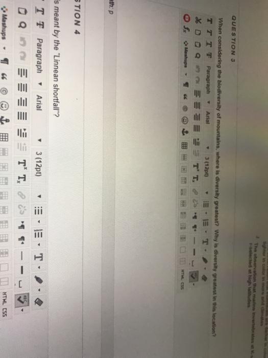 Solved QUESTION 3 When considering the biodiversity of | Chegg.com