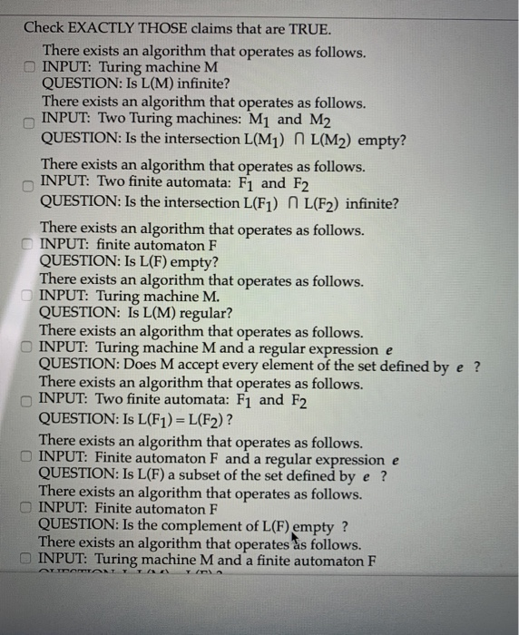 Solved Question Completion Status: QUESTION 10 Check EXACTLY | Chegg.com