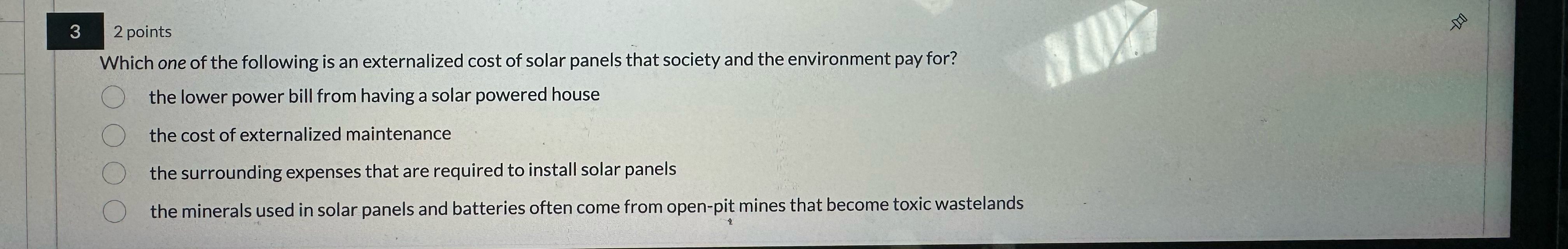 Solved 32 ﻿pointsWhich one of the following is an | Chegg.com