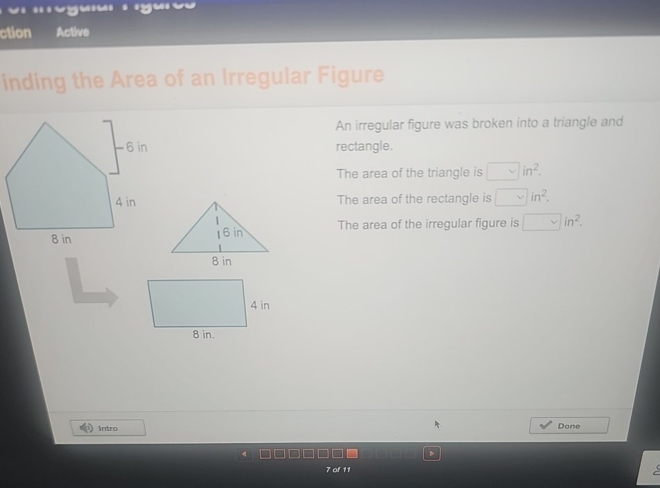 Solved Astiveinding the Area of an Irregular FigureAn | Chegg.com
