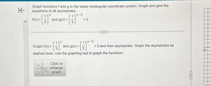 Graph functions f and g in the same rectangular | Chegg.com