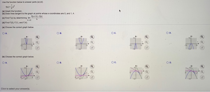 Solved Use the function below to answer parts ( ad) (a) | Chegg.com