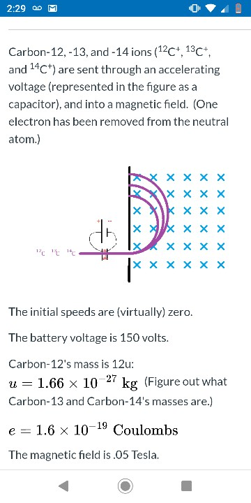 Solved The magnetic field is .05 Tesla. 1. Derive the | Chegg.com