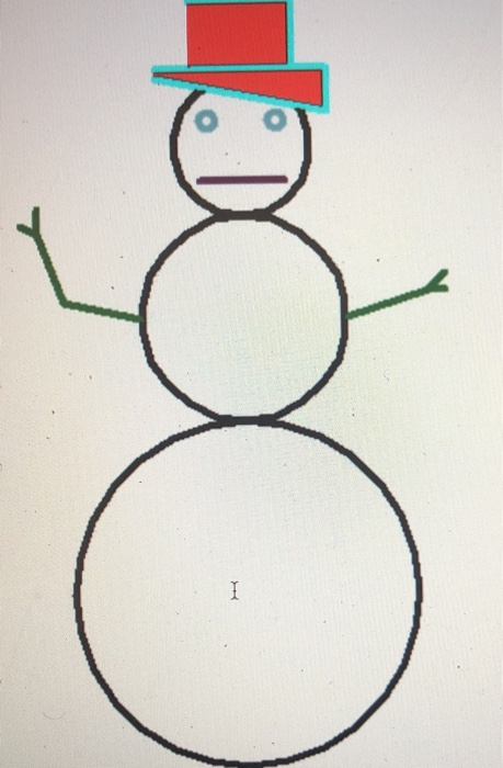 Solved Project 3. Draw a Snowman Write a program that uses | Chegg.com