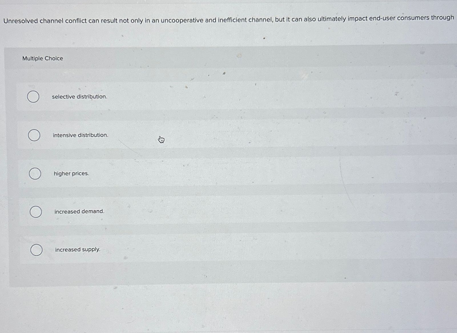 Solved Unresolved channel conflict can result not only in an | Chegg.com