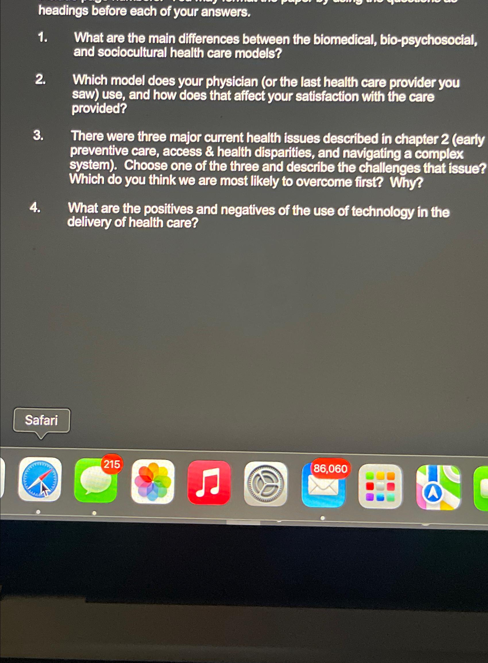 Solved headings before each of your answers.What are the | Chegg.com