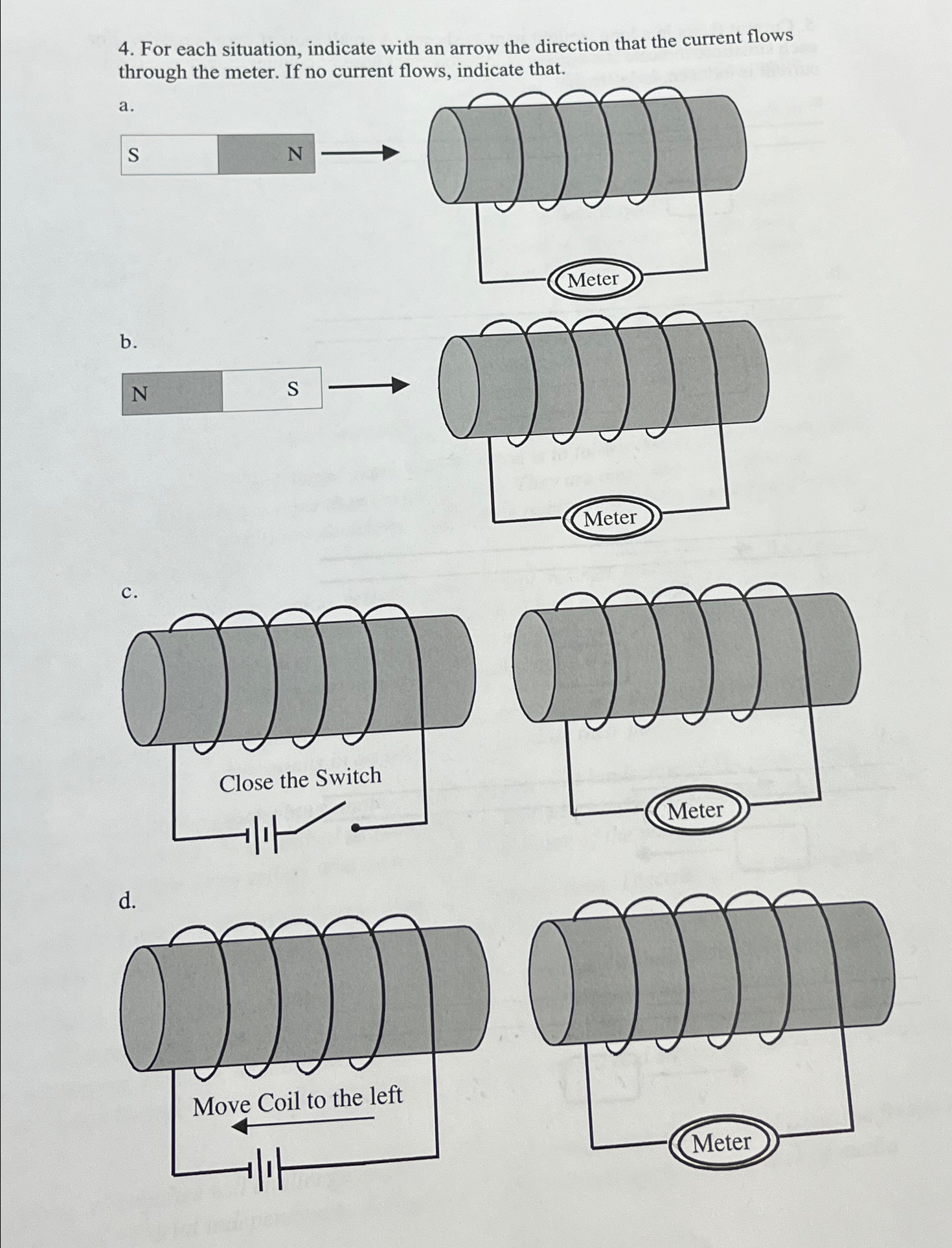 Solved For each situation, indicate with an arrow the | Chegg.com