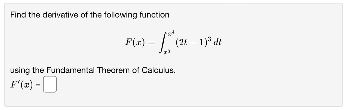 Solved Find the derivative of the following | Chegg.com