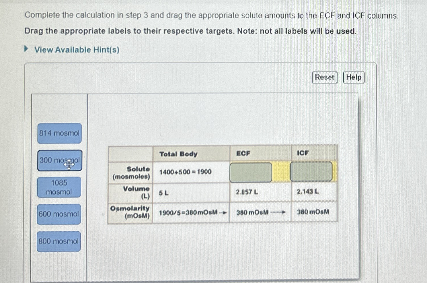 Solved Complete the calculation in step 3 ﻿and drag the | Chegg.com
