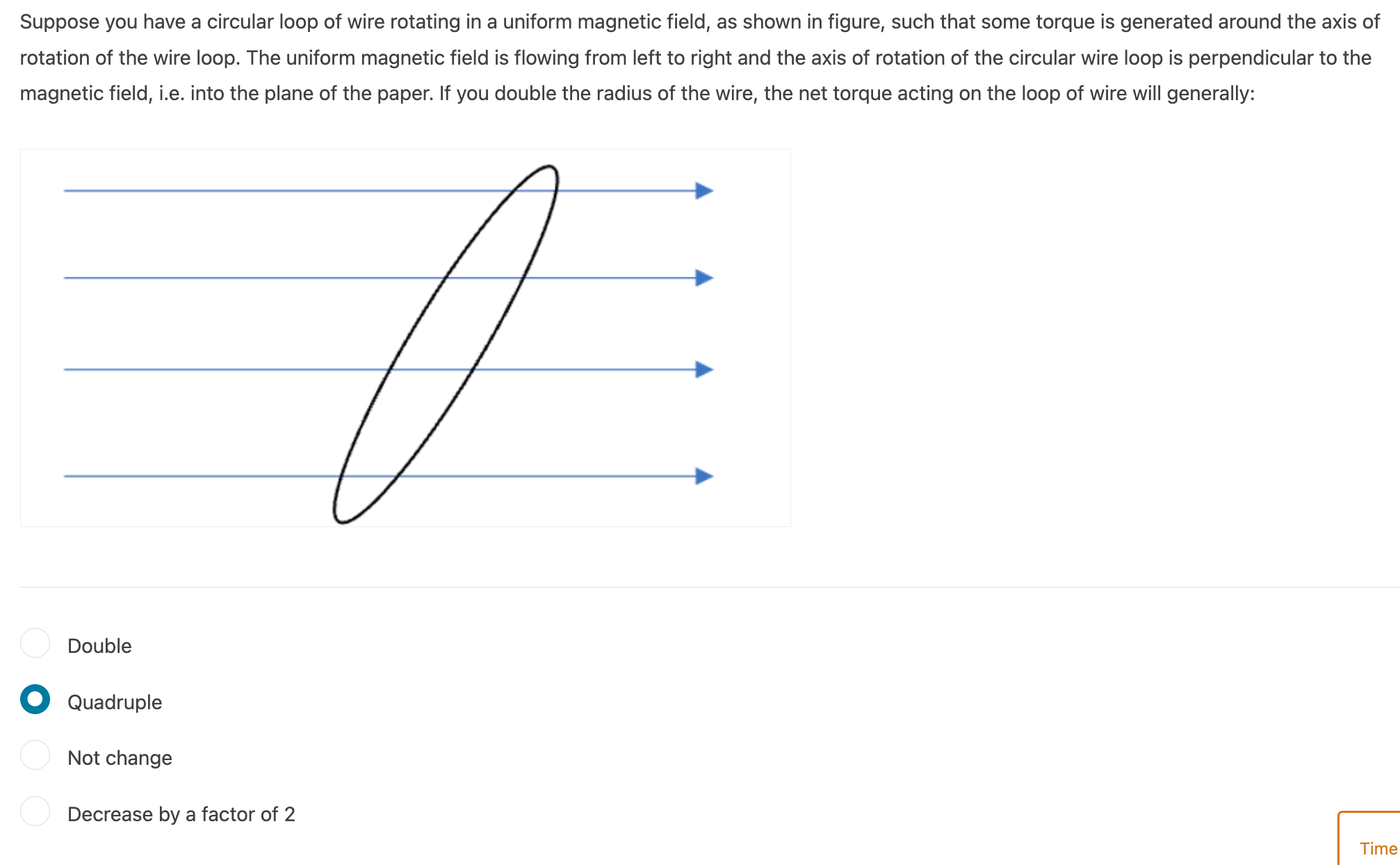 Solved Suppose you have a circular loop of wire rotating in | Chegg.com