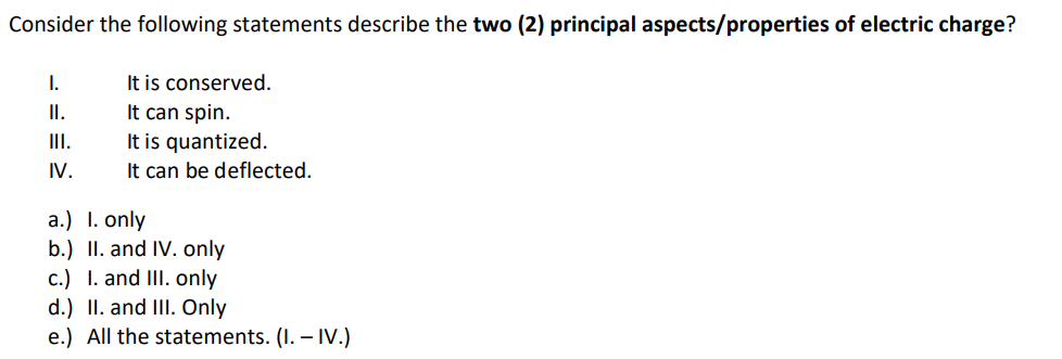 Solved Consider the following statements describe the two | Chegg.com