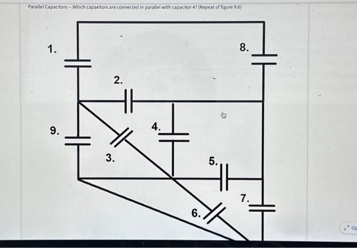 Solved Parallel Capacitors -- Which capacitors are connected | Chegg.com