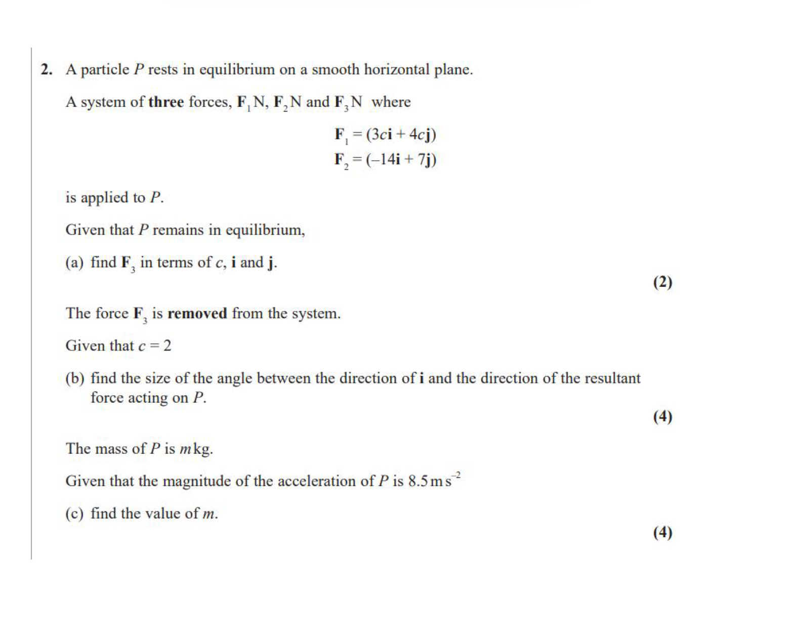 Solved A particle P ﻿rests in equilibrium on a smooth | Chegg.com