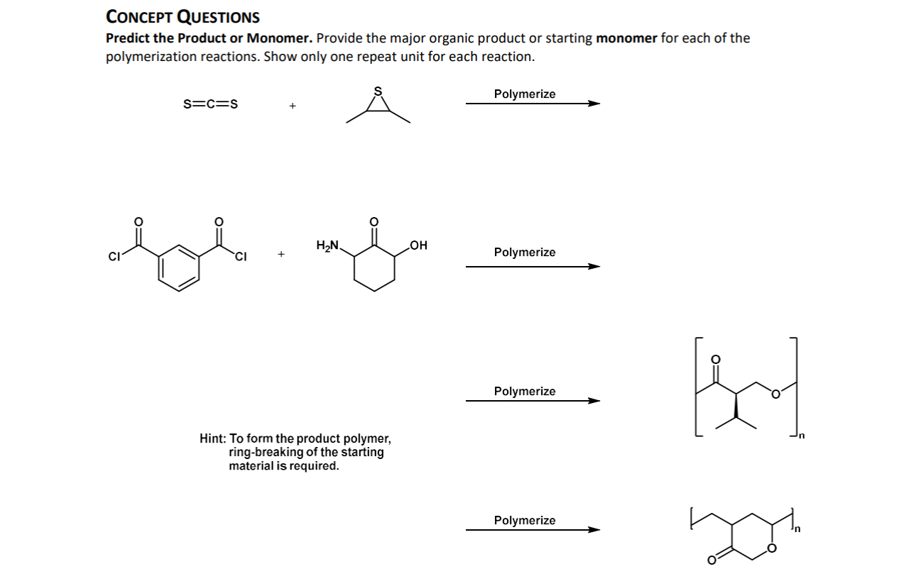 Provide the product or reagent for each of these | Chegg.com
