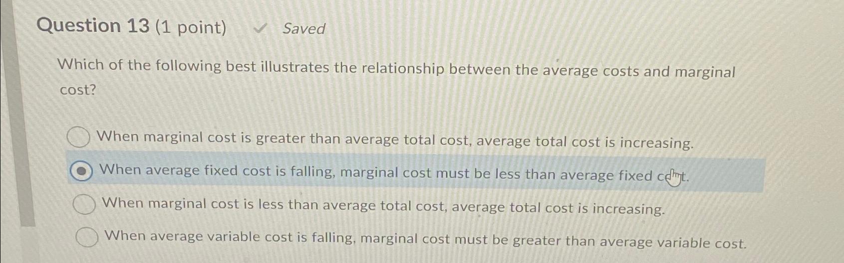 Solved Question 13 (1 ﻿point) ﻿SavedWhich of the following | Chegg.com