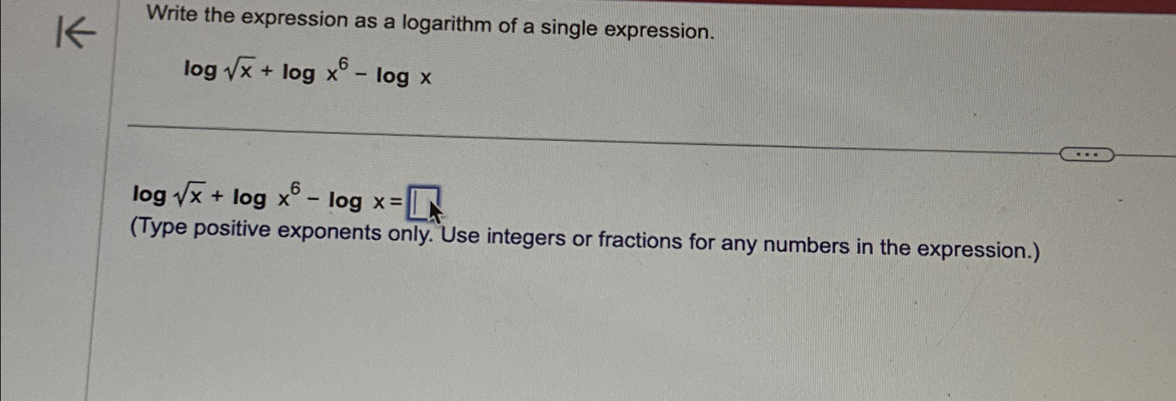 Solved Write the expression as a logarithm of a single | Chegg.com