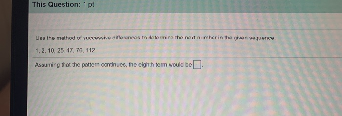 Solved This Question: 1 pt Use the method of successive | Chegg.com
