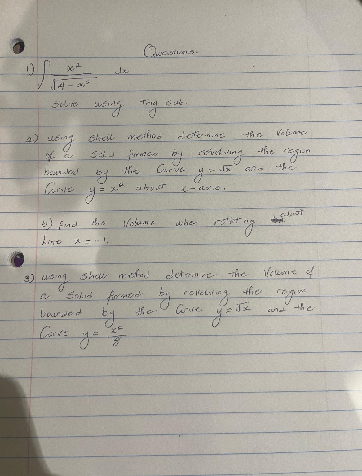 Solved Can someone help me with this calc 2 ﻿questions asap | Chegg.com