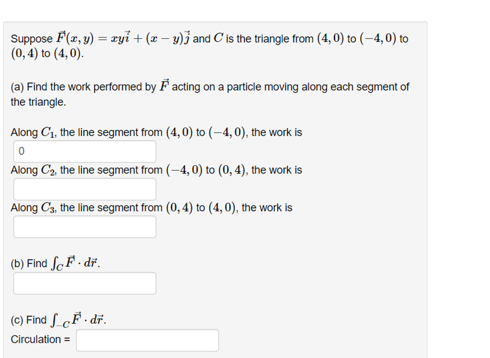 Solved Suppose vec(F)(x,y)=xyvec(i)+(x-y)vec(j) ﻿and C ﻿is | Chegg.com