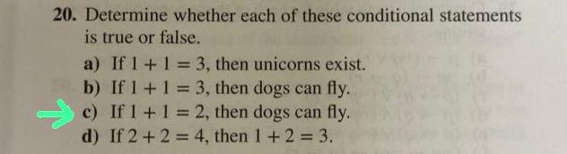 Solved 18. Determine whether these biconditionals are true | Chegg.com