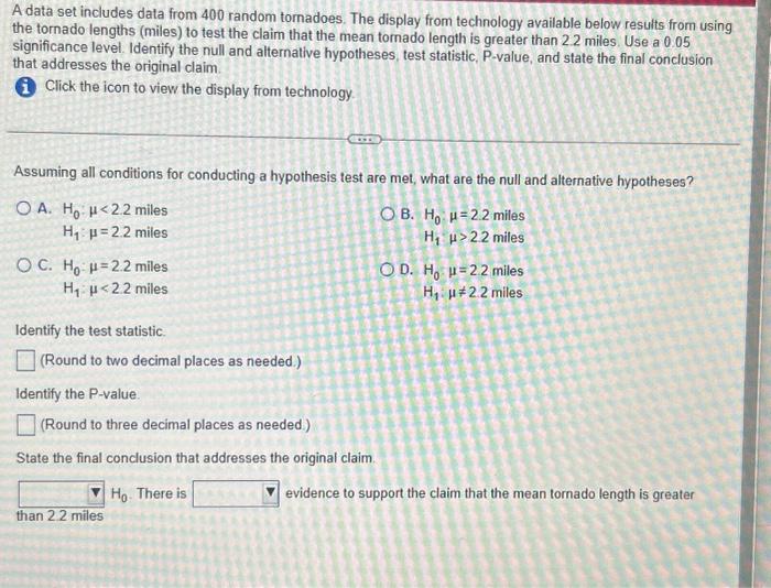 Solved A data set includes data from 400 random tornadoes. | Chegg.com