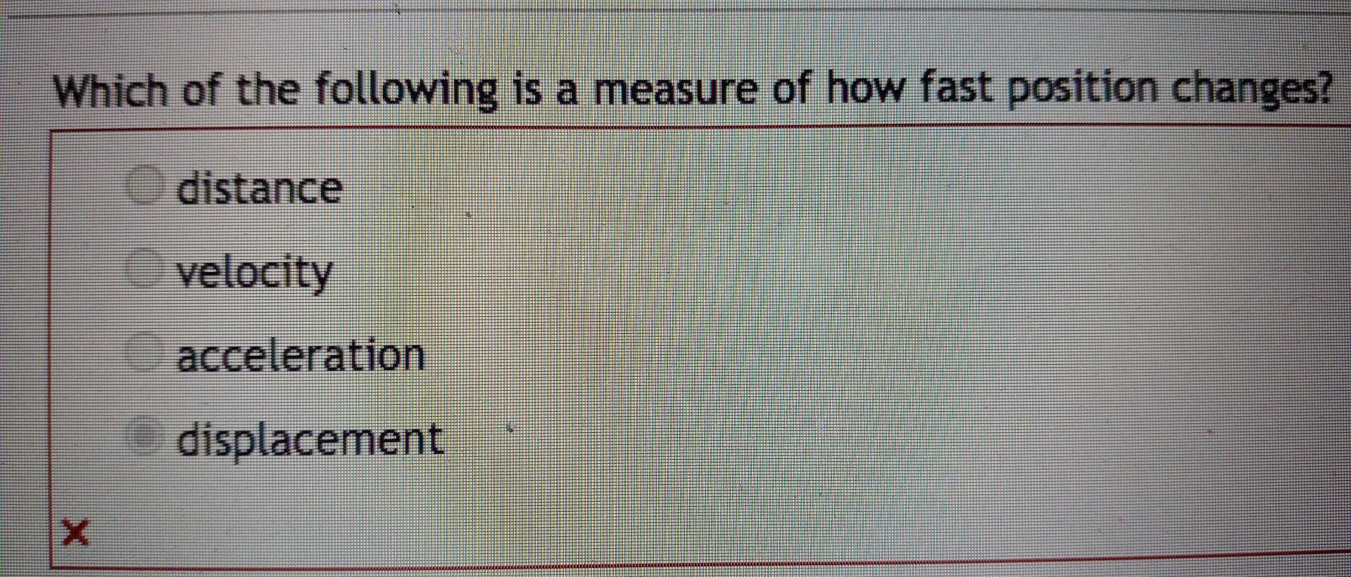 Solved Which of the following is a measure of how fast | Chegg.com