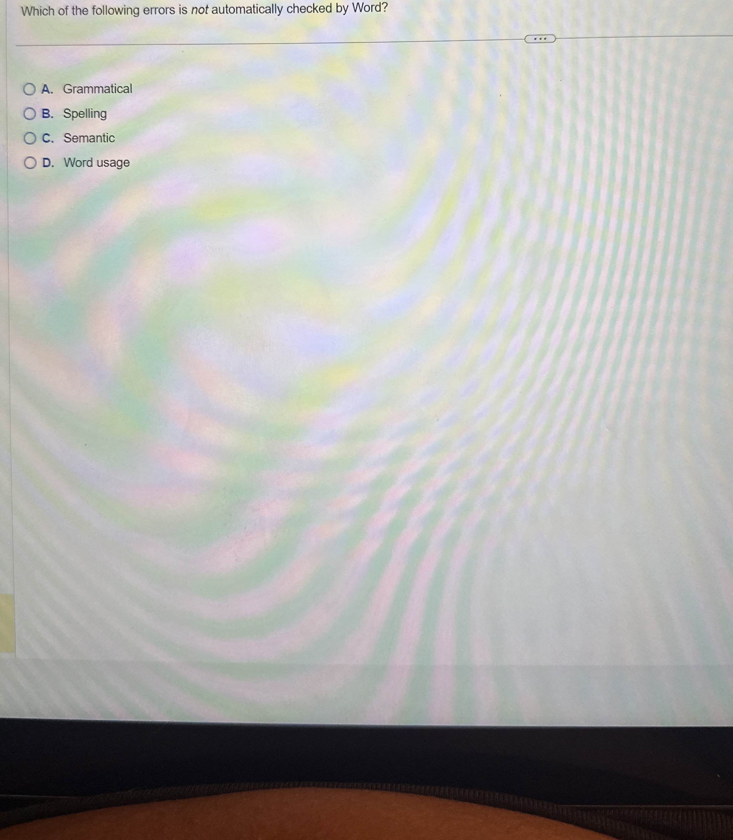 Solved Which of the following errors is not automatically | Chegg.com