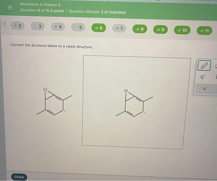 Solved Convert the structure below to a Lewis structure. | Chegg.com