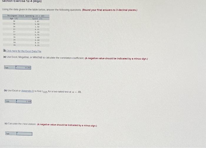 Calculate T Calc. Part C Part A & B are correct. | Chegg.com
