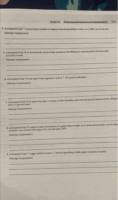 Solved PART III: For each of the following Anticipated | Chegg.com