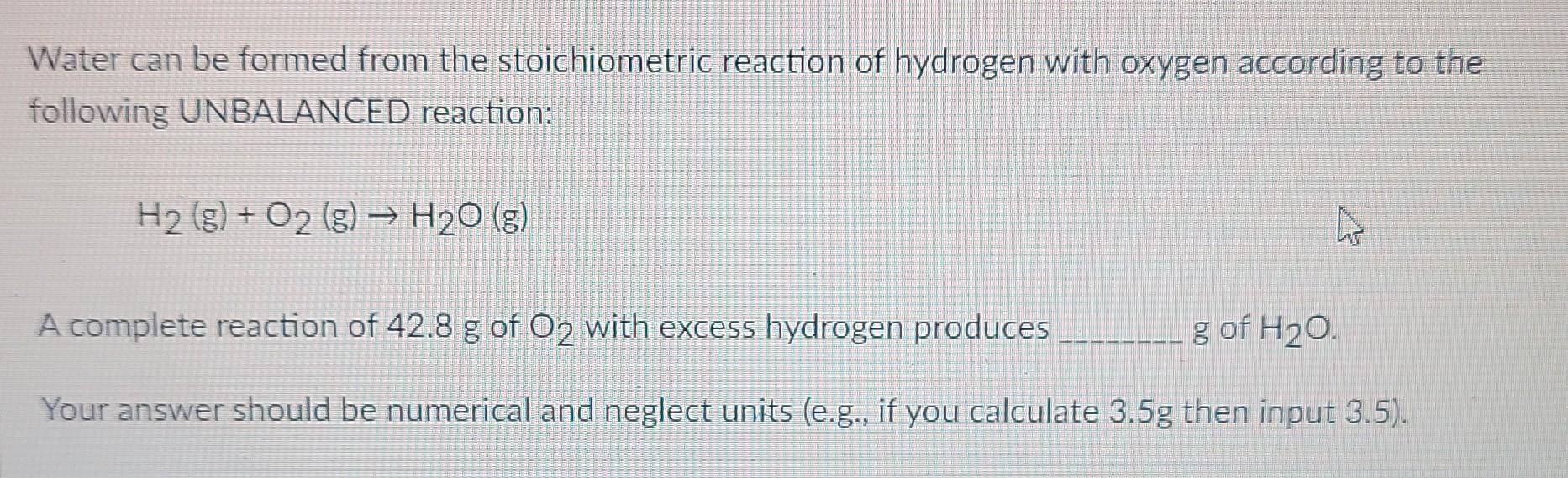 Solved Calculate the amount, in grams, of EXCESS reactant | Chegg.com