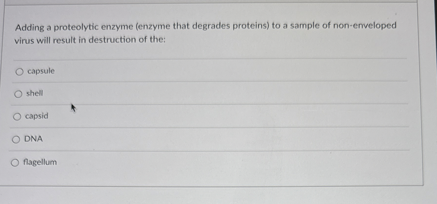 Solved Adding a proteolytic enzyme (enzyme that degrades | Chegg.com