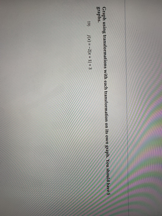 Solved Graph using transformations with each transformation | Chegg.com