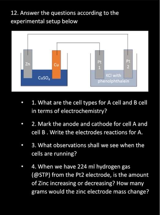 Solved 12. Answer the questions according to the | Chegg.com