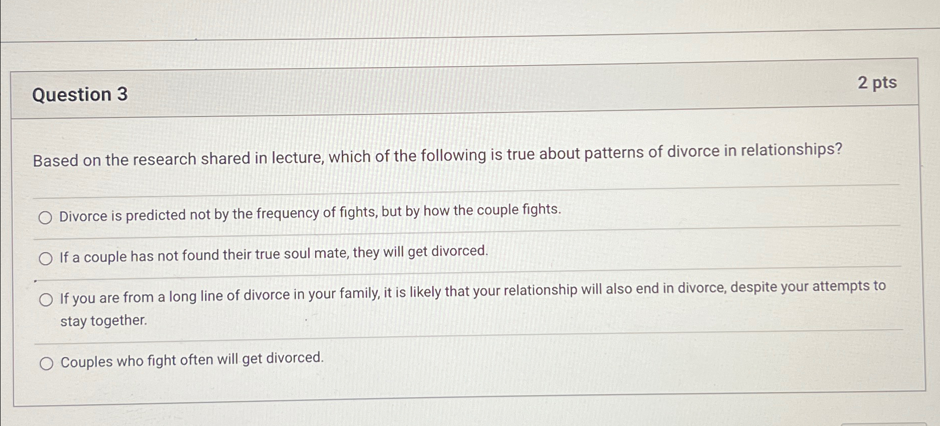 Solved Question 32 ﻿ptsBased on the research shared in | Chegg.com