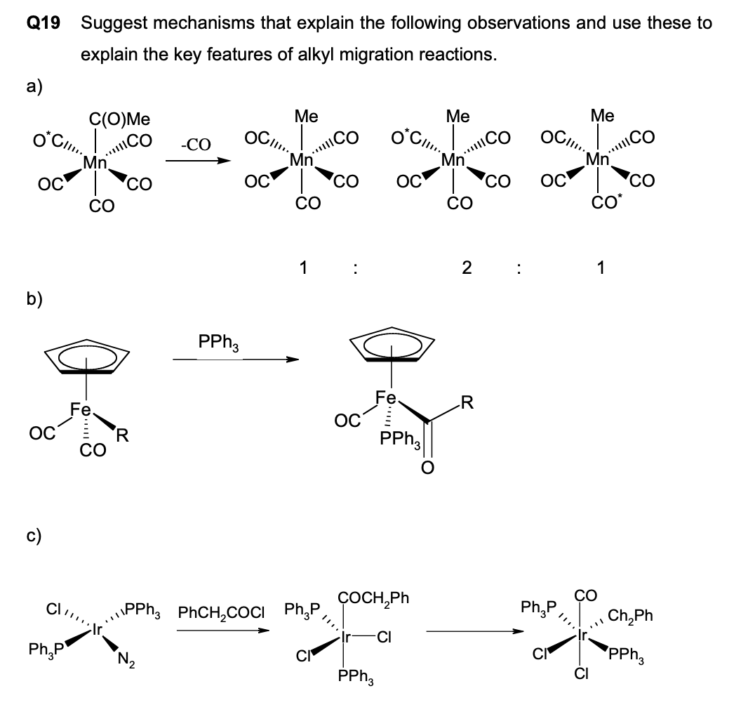 Solved Suggest mechanisms that explain the following | Chegg.com