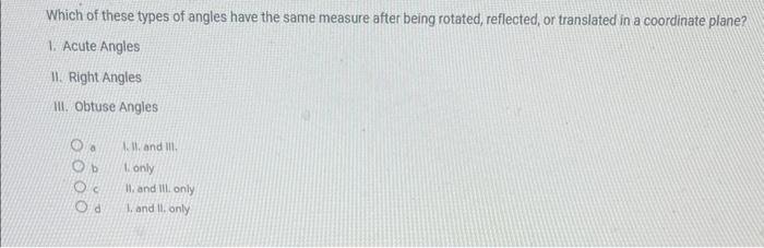 Solved Which of these types of angles have the same measure | Chegg.com