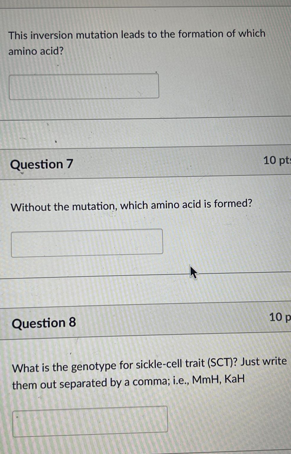 This inversion mutation leads to the formation of | Chegg.com