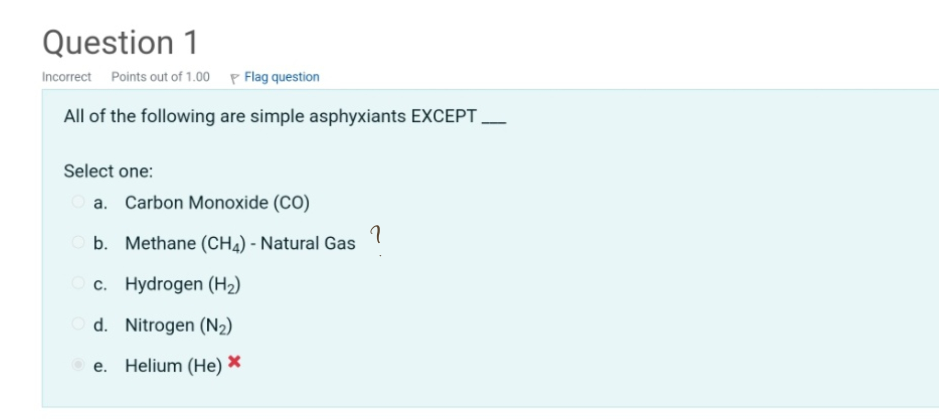 Solved All of the following are simple asphyxiants EXCEPT | Chegg.com